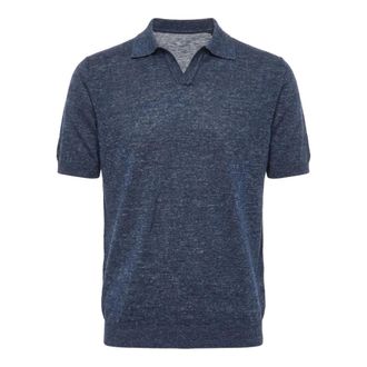 Gran Sasso Homme, Tops, Bleu, Taille: L 590C Tennis Polo