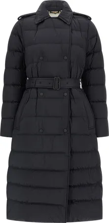 Burberry Quilted Padded Down Coat - Black