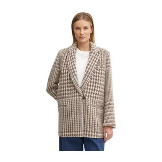 Forte_Forte Houndstooth Blazer - - Jackets - Damen - Braun - S