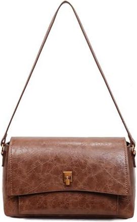 Generic Sac &agrave; bandouli&egrave;re en cuir synth&eacute;tique pour femme et fille avec sangle r&eacute;glable - Petit sac &agrave; bandouli&egrave;re carr&eacute; pour voyage, shopping, travail, usage q