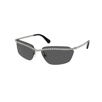 Swarovski Stilvolle Sonnenbrille mit bunten Gl&auml;sern - - Accessories - Damen - Grau - 64 MM