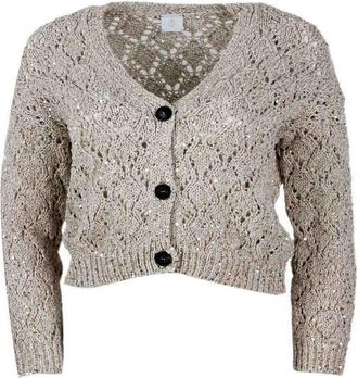 Eleventy Rundhalspullover - Beige