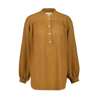 120% Lino Damen, Blusen & Hemden, Braun, 4XLGr&ouml;&szlig;e