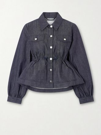 Cecilie Bahnsen Cbcandida Jeansjacke Mit Sch&ouml;&szlig;chen - Blau