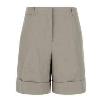 Jil Sander Bermuda-Shorts mit Umschlag und Bundfalten - - Shorts - Damen - Grau - XS