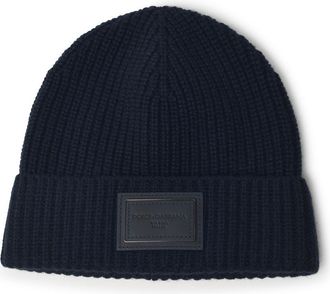 Dolce & Gabbana Bonnet en cachemire bleu Dolce & Gabbana