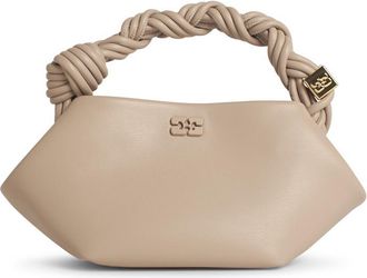 Ganni Mini Sac Bou En M&eacute;lange De Lear Gris