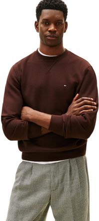 Tommy Hilfiger Herren ESS Seasonal Fleece Crewneck Mw0Mw40000 Pullover-Sweatshirt, Brown (Chocolate), XXL