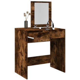 vidaXL Schminktisch mit Spiegel R&auml;uchereiche 73x46,5x120 cm Vidaxl