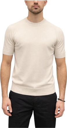 Gran Sasso Homme, Pulls, Beige, Taille: XL Maille ras du cou