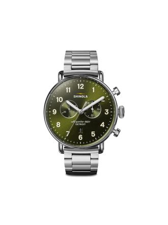 Shinola montre Canfield 42 mm - Vert