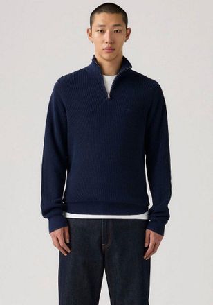 Levi's Strickpullover HM QUARTER ZIP SWEATER mit Zipper und Struktur