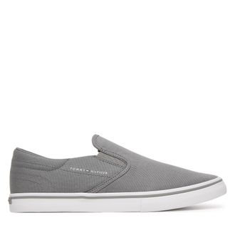Tommy Hilfiger Sneakers aus Stoff Tommy Hilfiger Vulc Core Slip On FM0FM05689 Grau