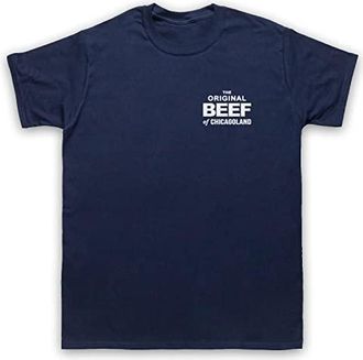 My Icon Art and Clothing The Bear Original Beef of Chicagoland Staff Uniform T-Shirt des Hommes, Bleu Fonce, Medium