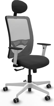 Piqueras y Crespo B&uuml;rostuhl mit verstellbaren Armlehnen Zulema, h&ouml;henverstellbare Lendenwirbelst&uuml;tze und festes Kopfteil, ausgestattet mit Sincro 3 Positionen und Schne