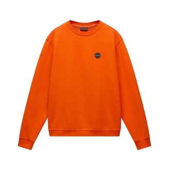 Napapijri Premium Logo Sweatshirt - - Sweatshirts & Hoodies - Herren - Orange - L