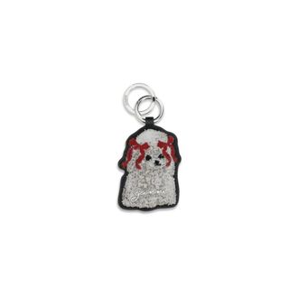 Ganni Leder-Schl&uuml;sselanh&auml;nger - - Accessories - Damen - Wei&szlig; - ONE SIZE