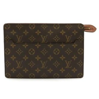 Louis Vuitton unisex, Pre-owned, Brun, Taille: ONE Size Clutch Vintage en Cuir Pre-owned