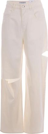 Icon Denim Los Angeles Femme, Jeans, Blanc, Taille: W25 Poppy Wide Leg Jeans