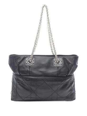 Dior sac cabas Granville en cuir (ann&eacute;es 2000) - Noir