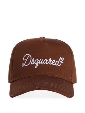 Dsquared2 Signature embroidered baseball cap - Braun