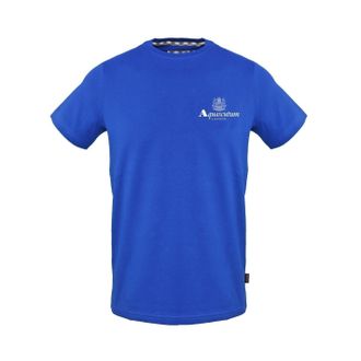 Aquascutum T-Shirt f&uuml;r Herren, Rundhalsausschnitt, Regul&auml;r (K&ouml;nigsblau)