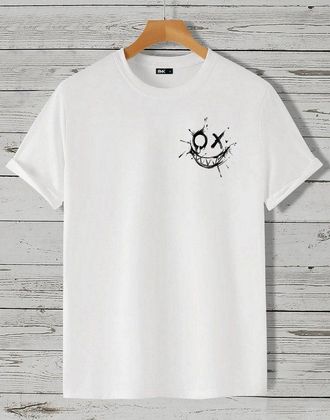 rmk T-Shirt RMK T-Shirt Herren Shirt Rundhals Vintage Smile Smiley aus 100% Baumwolle