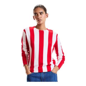 Cynthia Rowley Sideline Gestreifter Pullover - - Knitwear - Damen - Rot - XS