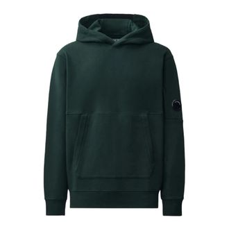C.P. Company Kapuzenpullover mit K&auml;ngurutasche und &Auml;rmellinse - - Sweatshirts & Hoodies - Herren - Gr&uuml;n - L