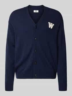 Wood Wood Strickjacke aus Lammwolle mit V-Ausschnitt Modell Tay