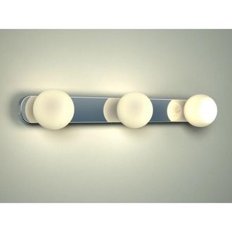 Licht-Erlebnisse Badlampe Spiegel Kugelschirm Glas Metall B:42cm
