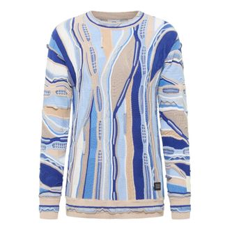 Carlo Colucci Homme, Pulls, Multicolore, Taille: XS Tricot &agrave; col rond