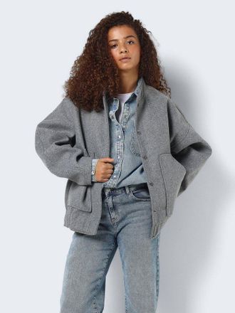 Noisy May Blusenjacke NMHALSTON L/S BOMBER JACKET WVN NOOS