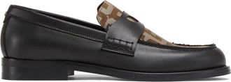 GCDS Wirdo Loafer mit Monogramm-Print - Schwarz