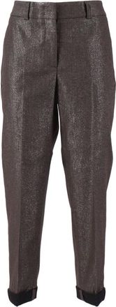 PESERICO Femme, Pantalons, Brun, Taille: 38 FR Pantalon Slim-fit