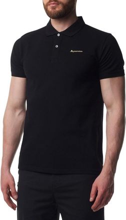 Aquascutum Active Poloshirt f&uuml;r Herren, Dri-FIT, Baumwolle (Schwarz)
