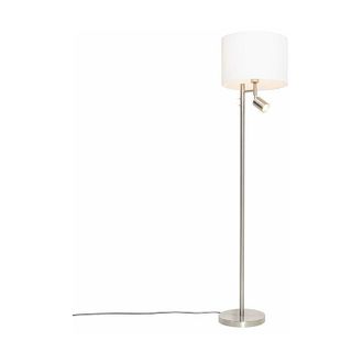 QAZQA Jelena - Lampadaire avec lampe de lecture - 1 lumi&egrave;re - h 150 cm - Acier - Moderne - &eacute;clairage int&eacute;rieur - Salon i Chambre i Cuisine i Salle &agrave; manger