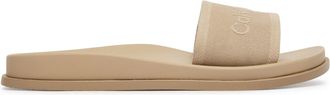 Calvin Klein Pantoletten Calvin Klein City Sandal Mule Webbing HW0HW02887 Beige