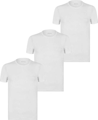 HUGO BOSS Classic T-Shirt f&uuml;r Herren, kurz&auml;rmlig (3er-Pack) (Wei&szlig;)