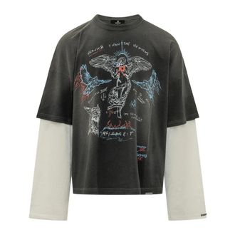 Represent Long Sleeve Tops - - Tops - Herren - Schwarzk - S