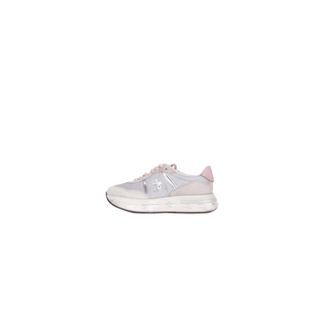Premiata Femme, Chaussures, Gris, Taille: 35 EU Baskets Gris Clair avec Logo