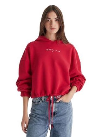 Tommy Hilfiger Sweat-shirt pour femme Art DW0DW21607, Ruby Rhubarb, S