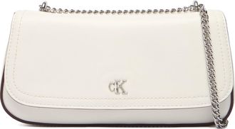 Calvin Klein Handtasche Calvin Klein Ck Convertible Chain Small Bag LV04F3172G Wei&szlig;