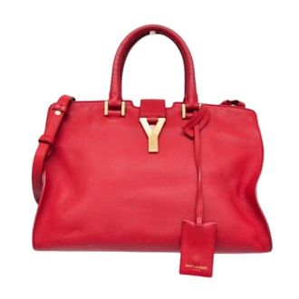 Saint Laurent Pre-owned Petit Cabass - Femme - Pre-owned - Rouge - Taille: ONE Size