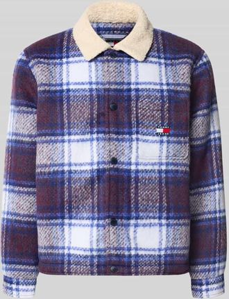 Tommy Jeans Oversized Hemdjacke mit Umlegekragen Modell TEDDY COLLAR BRUSHED