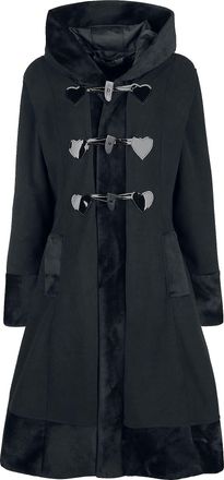 Poizen Industries Minx Coat Frauen Wintermantel schwarz S 100% Polyester Undefiniert Industrial