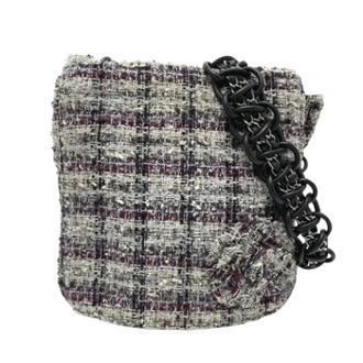 Chanel Pre-owned Tissu sacs-chanel - Femme - Pre-owned - Gris - Taille: ONE Size
