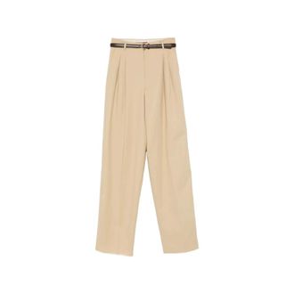 Max Mara Straight Hosen - - Trousers - Damen - Beige - S