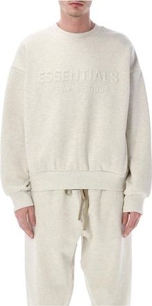 Fear of God Homme, Sweatshirts et sweats &agrave; capuche, Gris, Taille: L Pull ras du cou classique