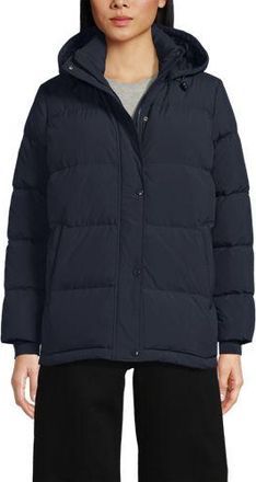 Lands End Wasserabweisende Daunenjacke, Damen, Größe:32-34 petite, Blau, Nylon/Daunen, by Lands End